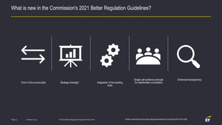 Better regulation agenda and instruments in the European Commission | PPTX