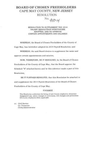 County Payroll Resolution | PDF