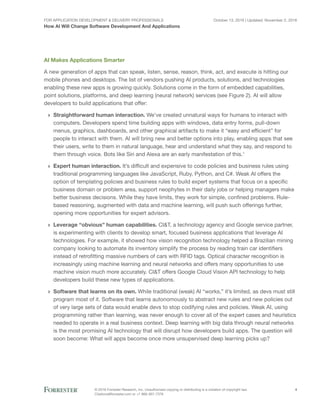 How AI Will Change Software Development And Applications | PDF