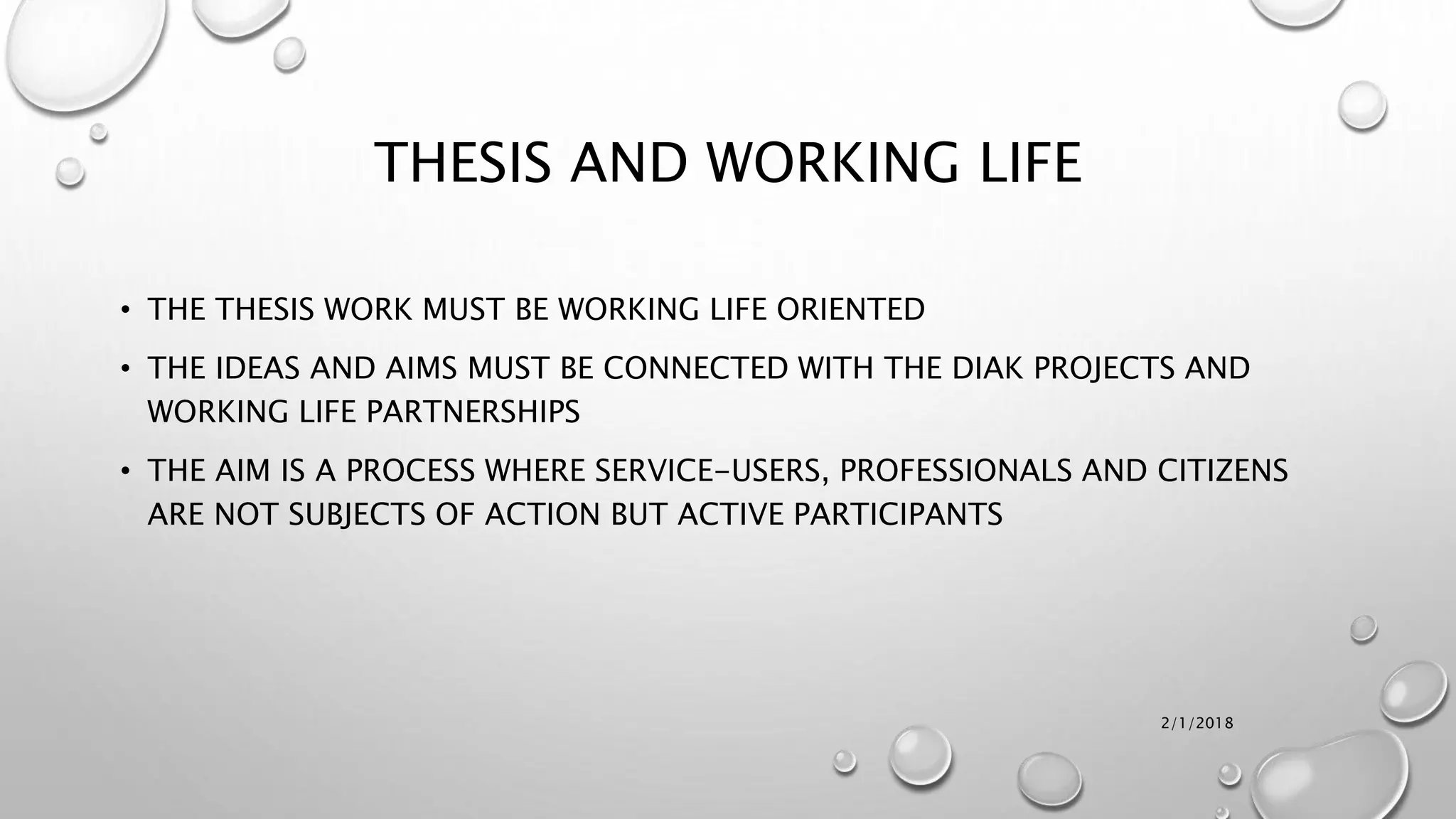 Thesis Process | PPTX