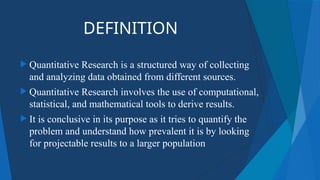 RES 2-Quantitative Research Introduction (1).pptx | Bodybuilding | Sports