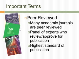 RES 3024 Presentation 3a Understanding Academic Articles.ppsx | Free ...