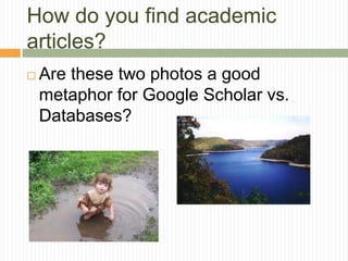 RES 3024 Presentation 3a Understanding Academic Articles.ppsx | Free ...