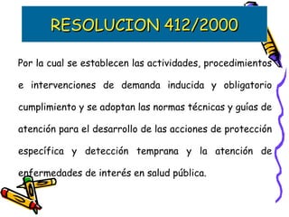 Res 412 de_2000 colombia | PPT