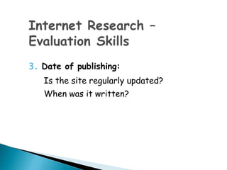 Year 7 Research Skills | PPT