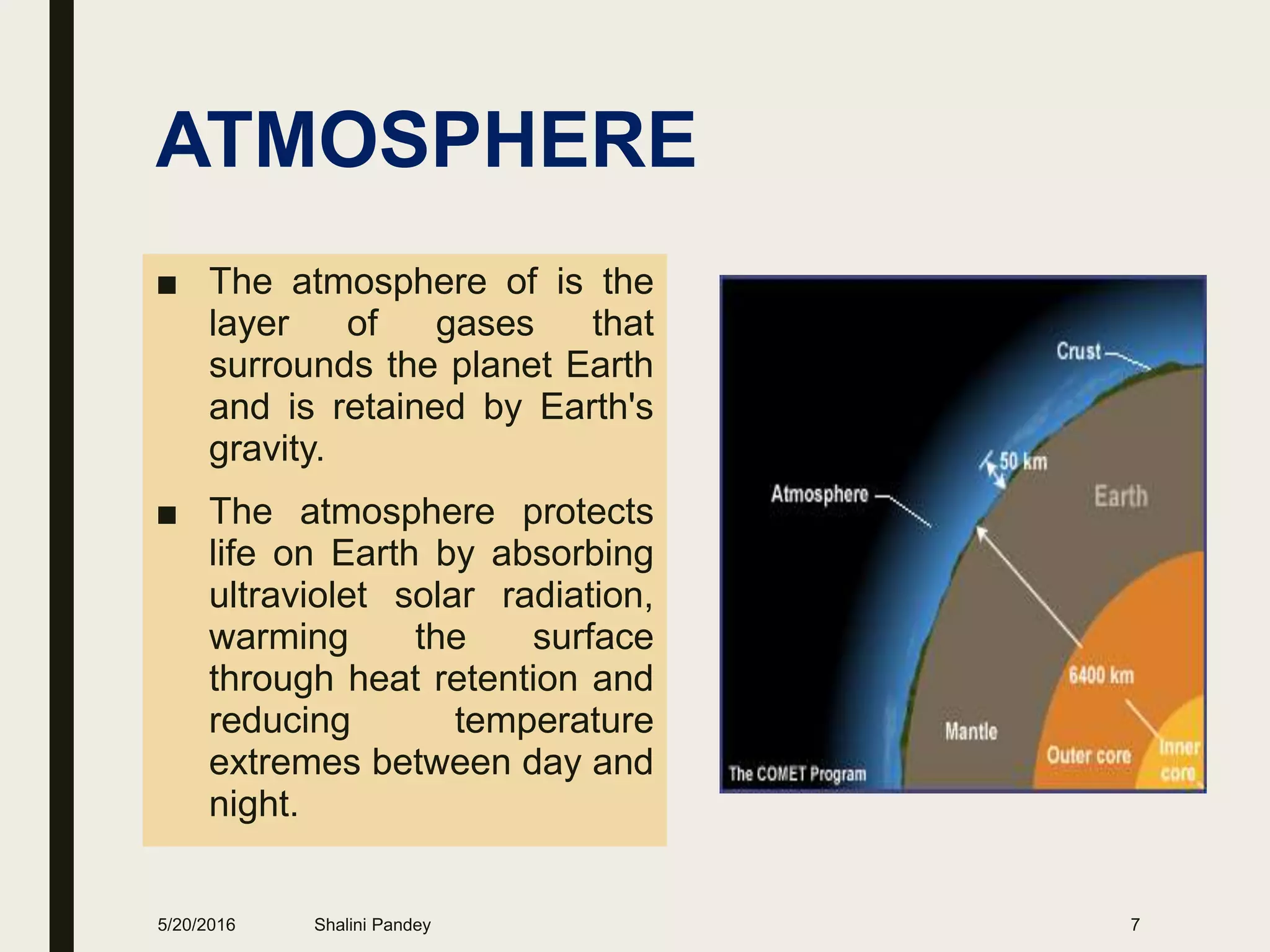 Res525 origin of earth and earth atmosphere | PPTX