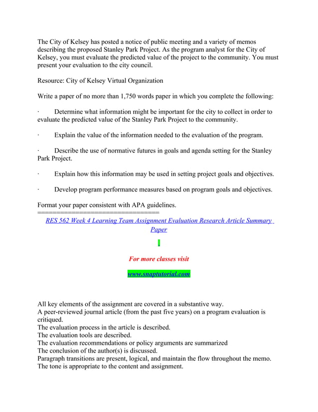 Res 562 Massive Success / snaptutorial.com | Educational Assessment | Education