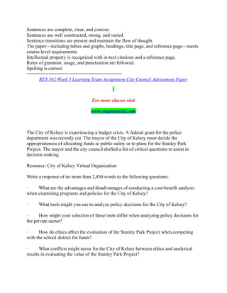 Res 562 Massive Success / snaptutorial.com | Educational Assessment | Education