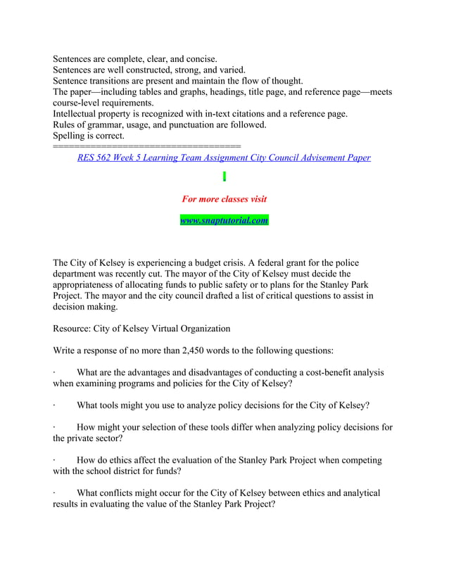 Res 562 Massive Success / snaptutorial.com | Educational Assessment | Education