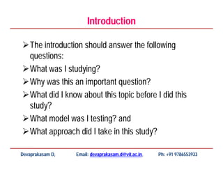 RES701 Research Methodology Lecture6_Devaprakasam | PPT