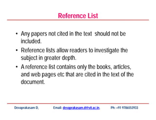 RES701 Research Methodology Lecture6_Devaprakasam | PPT