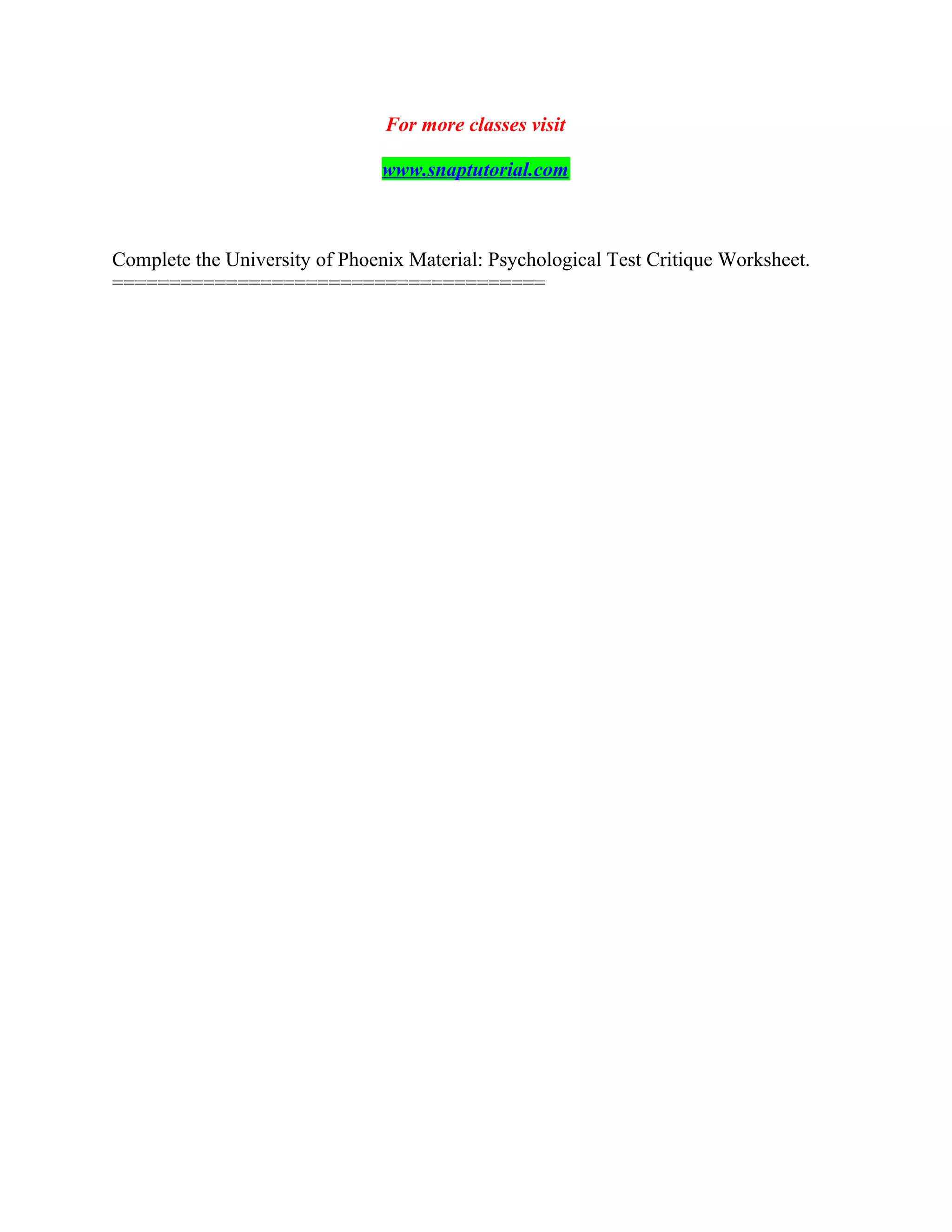 Res 741 Massive Success / snaptutorial.com