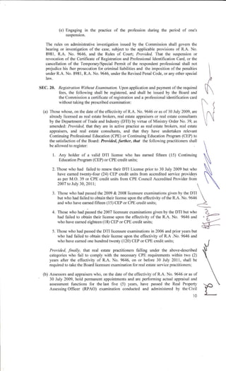 RESA IRR - RESA Implementing Rules and Regulations | PDF