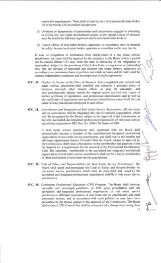 RESA IRR - RESA Implementing Rules and Regulations | PDF