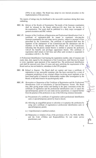 RESA IRR - RESA Implementing Rules and Regulations | PDF