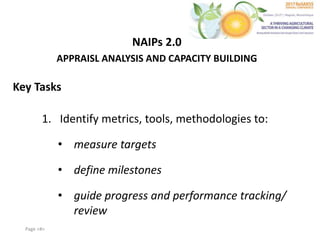 Analytical Support for the Development of Second Generation NAIPs ...