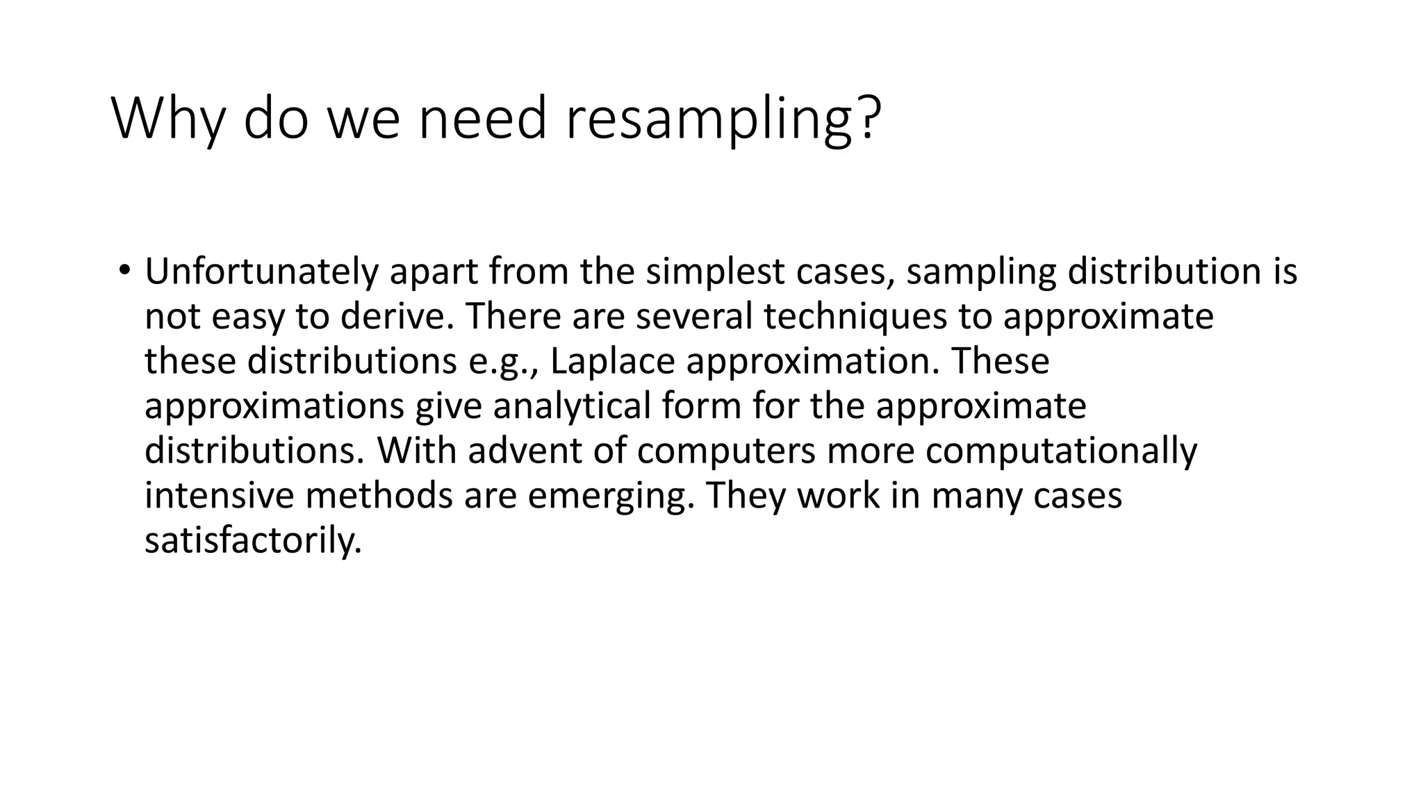 Resampling methods | PPTX