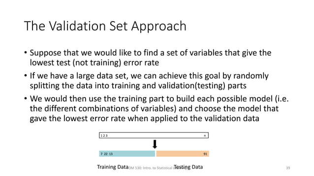 Resampling methods | PPTX