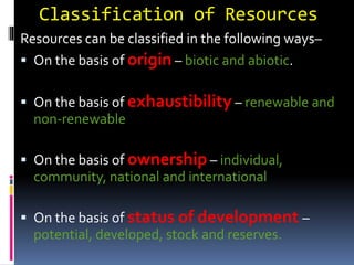 Resource and development | PPT | Agriculture | Industries