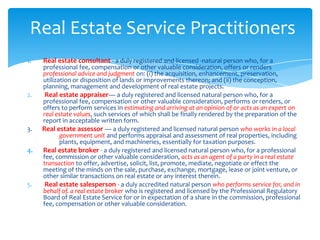 Real Estate Service Act Philippines | PPTX