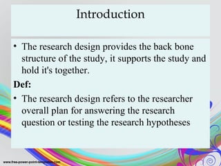 Resarch design | PPT