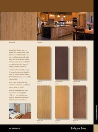 Lynden Door Residential Door Brochure (web) April 2014 | PDF