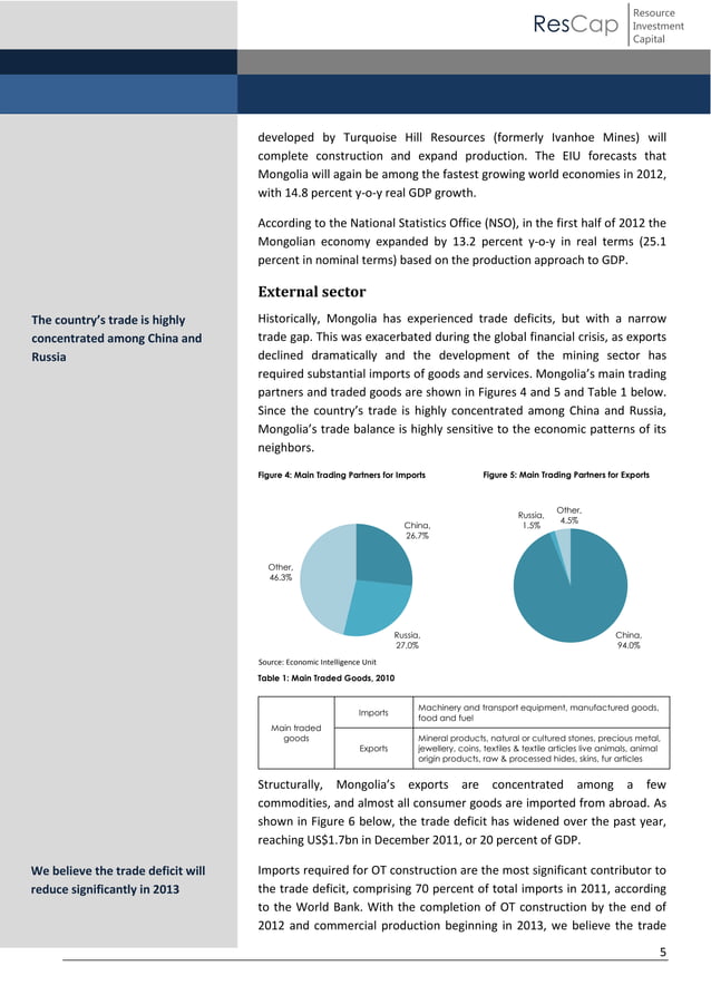 Rescap research a fundamental driven view of mongolia | PDF