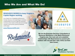 ResCare Best Practices "Targeted Recruitment Model" Webex | PPT