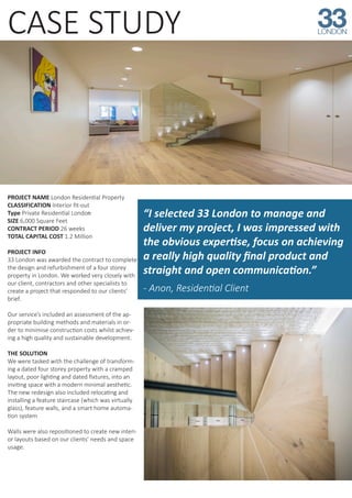 London Residential | Case Study | PDF