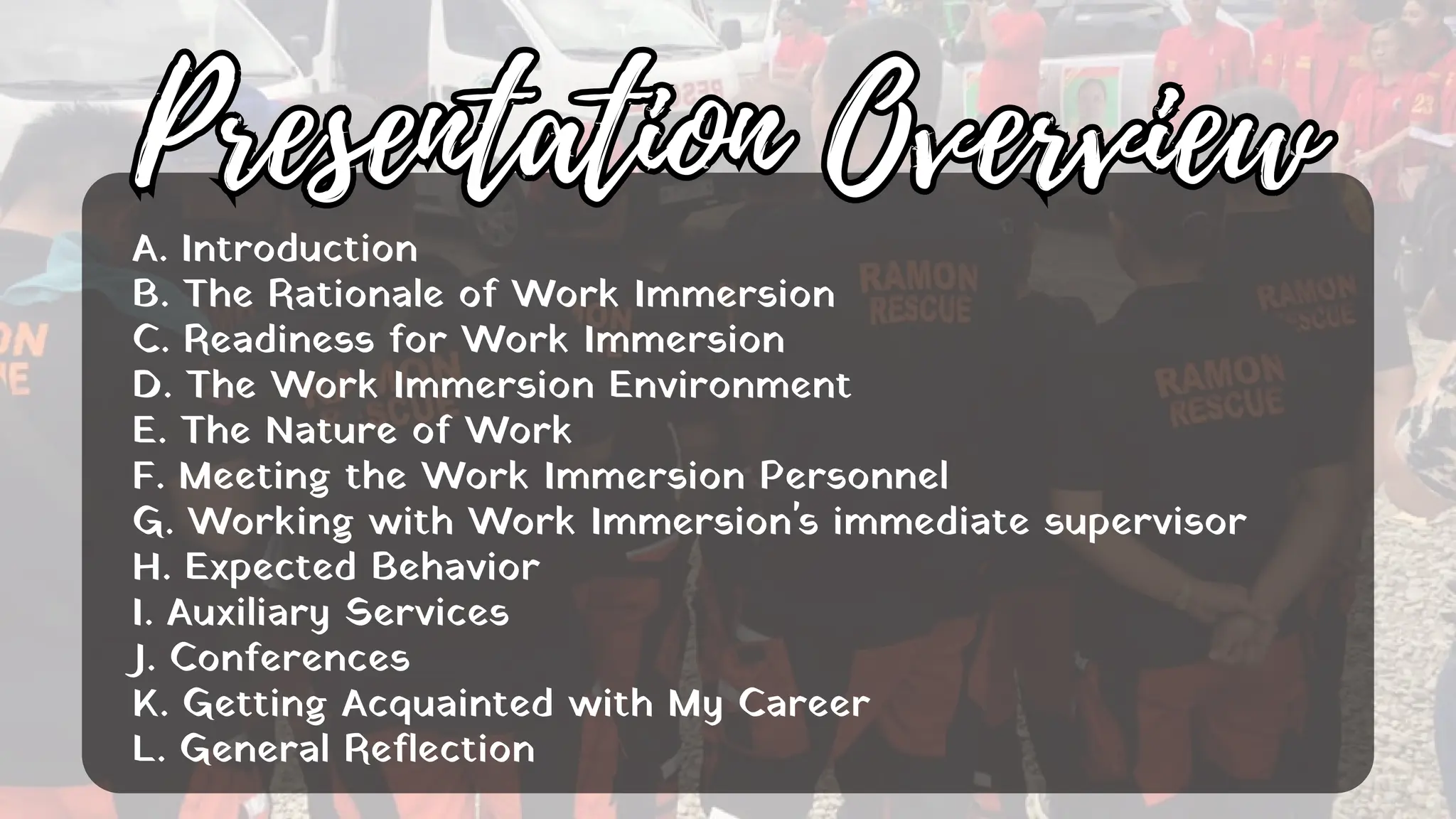 RESCUE-LDRRMO.WORK IMMERSION PRESENTATIONppt | PPT