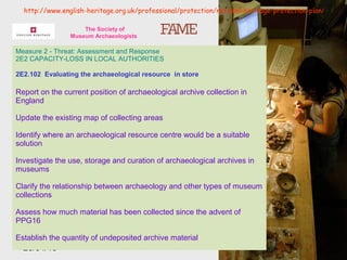 Rescue AGM 2013: The archaeological archives crisis | PPT