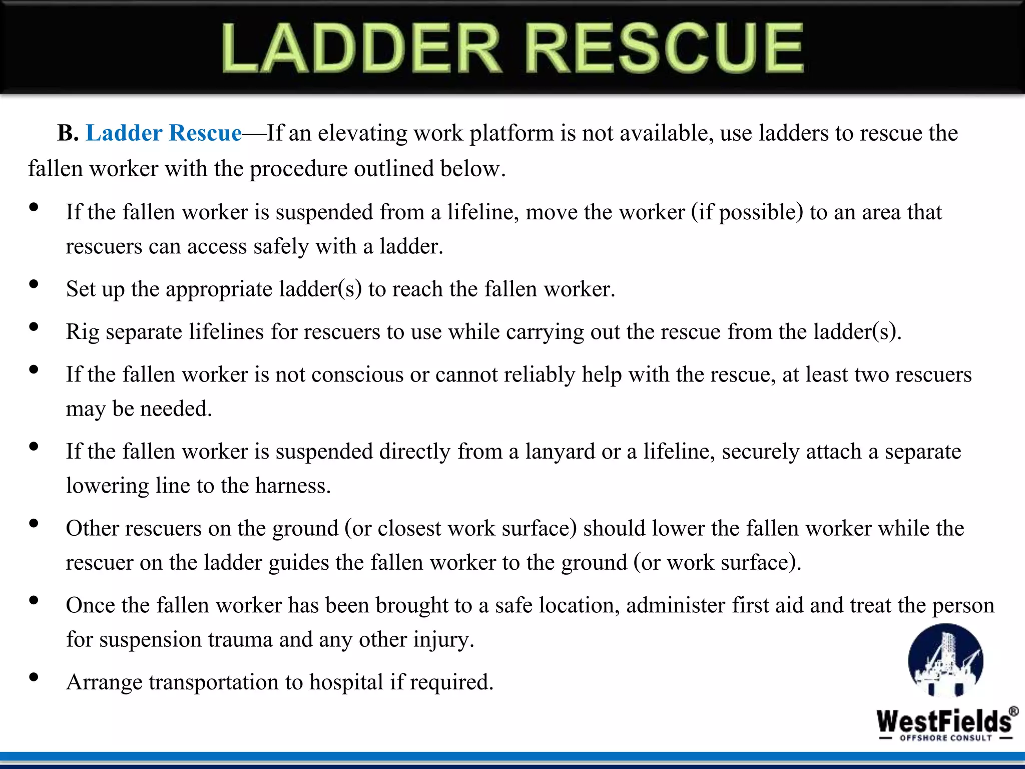 Rescue at heights westfields 2017 | PPTX