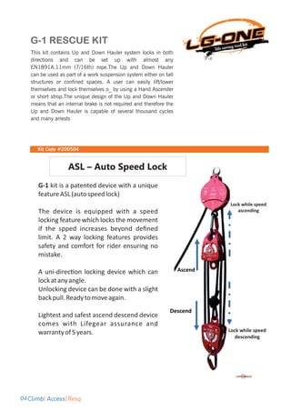 Rescue kit - Lifegear Safetech | PDF