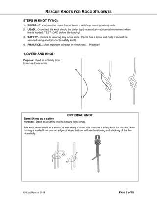 Rescue+knots+for+roco+students | PDF | Needlework | Arts and Crafts