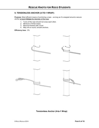 Rescue+knots+for+roco+students | PDF | Needlework | Arts and Crafts