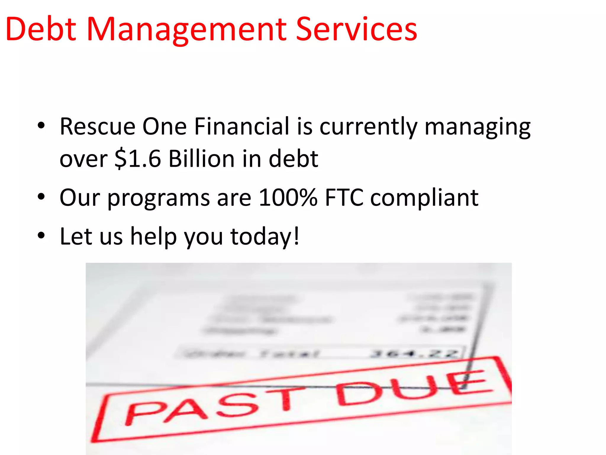 Rescue one financial