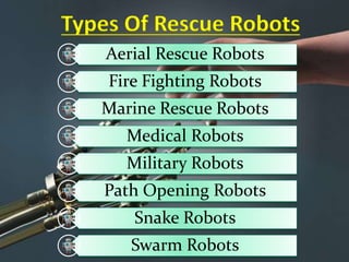 Rescue Robots | PPTX