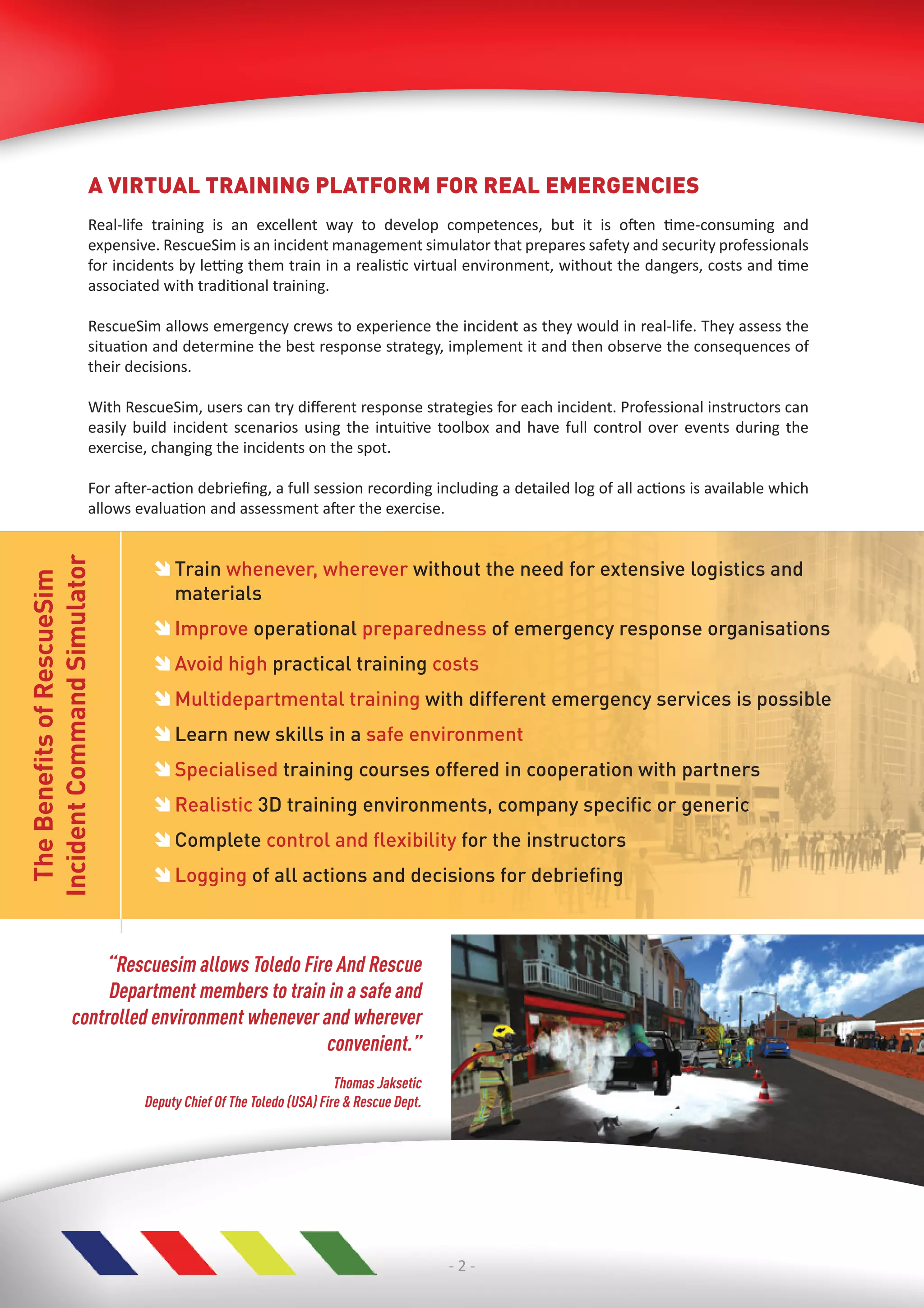 Rescue sim brochure | PDF