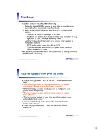 Resd technologies-epri | PDF