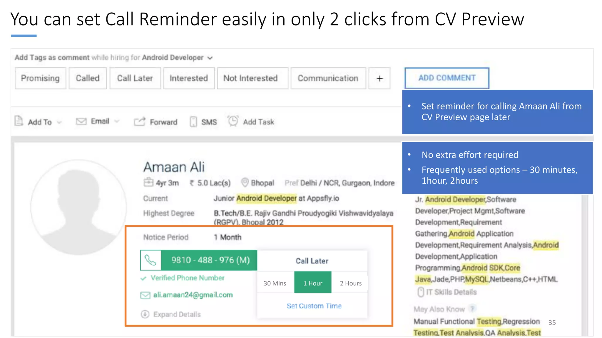 Naukri Resdex - New Features for Recruiter Productivity | PDF