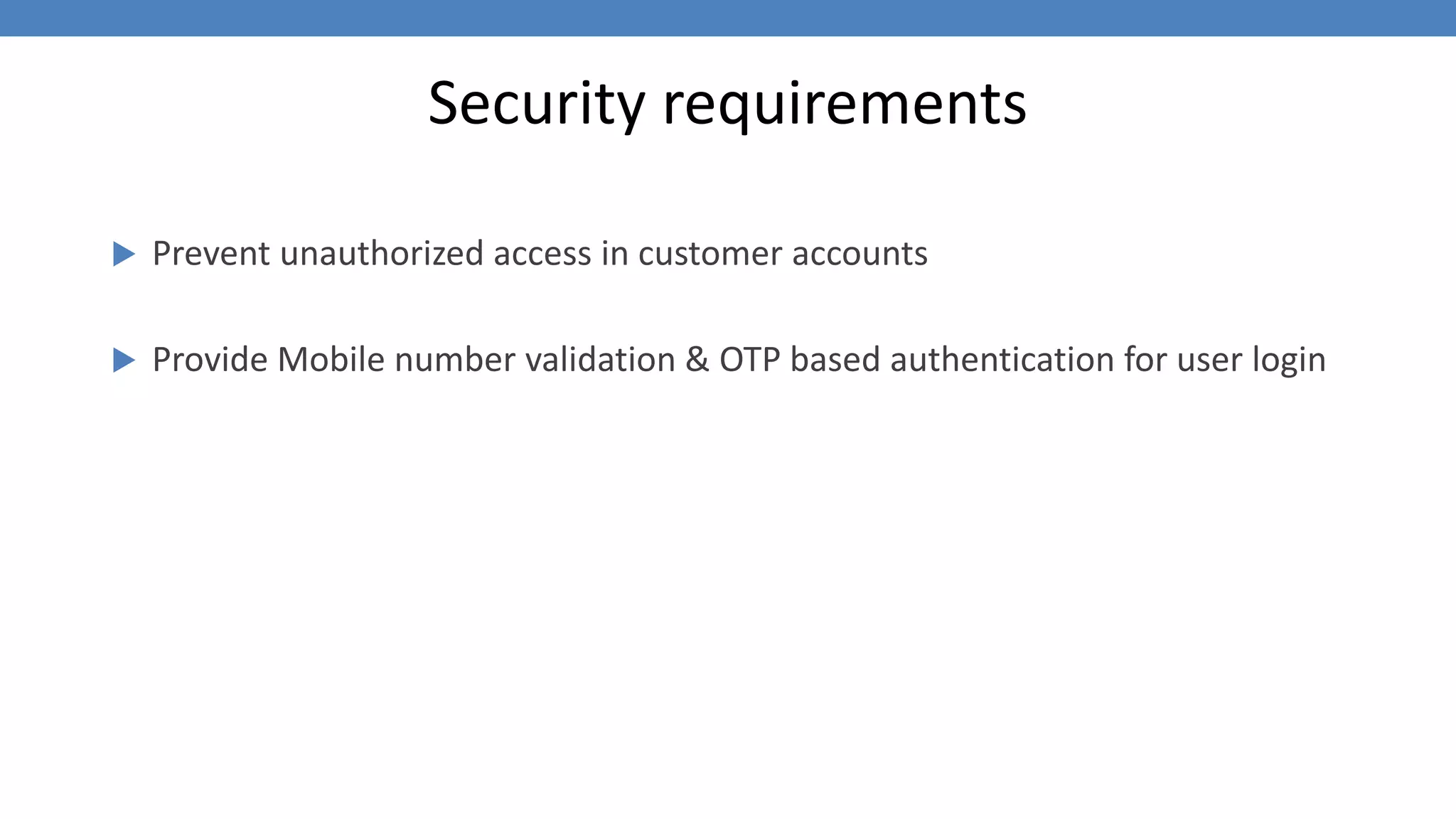 Resdex Enhanced Security using OTP based Login | PPT