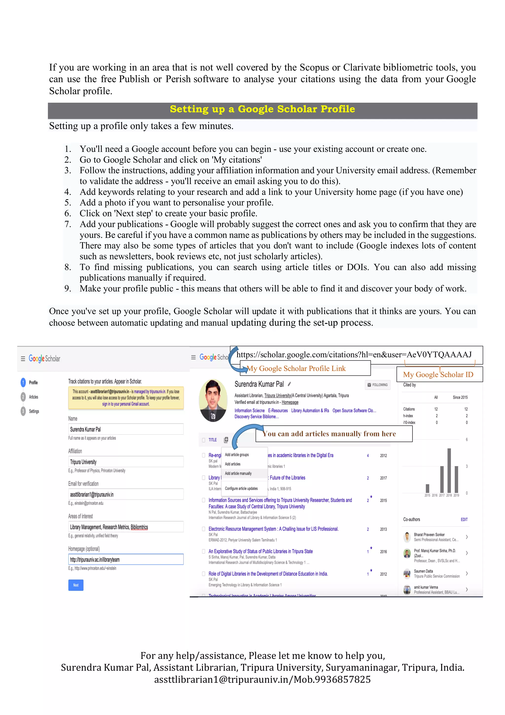 How to create Author ID/ Researcher ID | PDF