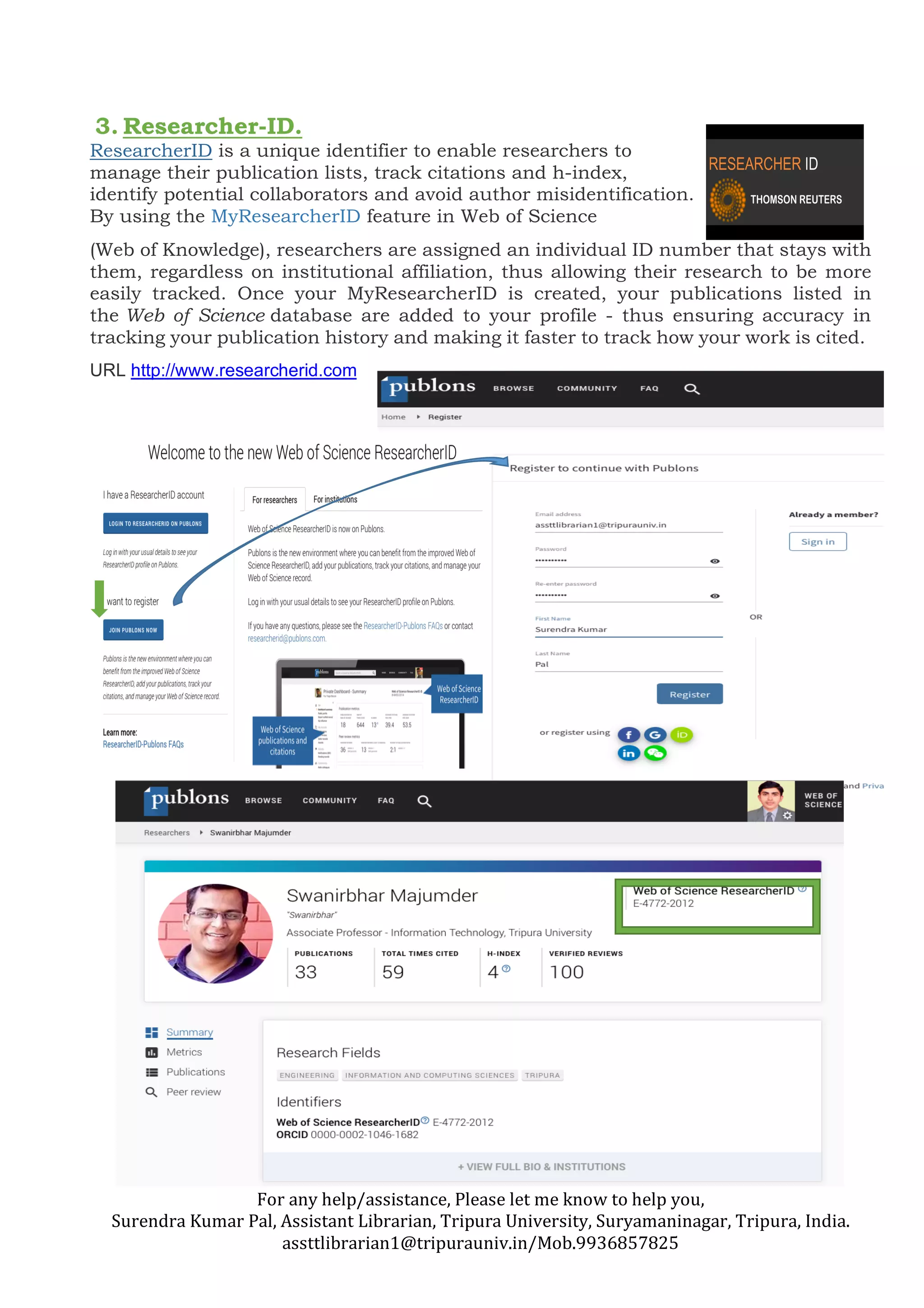 How to create Author ID/ Researcher ID | PDF