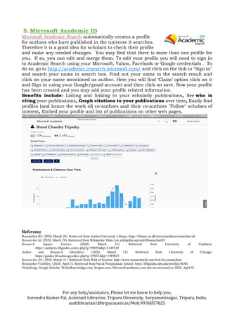 How to create Author ID/ Researcher ID | PDF