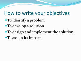 Reseach objectives | PPT