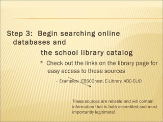 Reseach Steps | PPT | Education