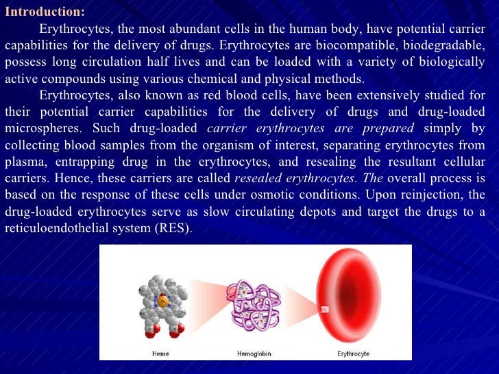Resealed erythrocytes