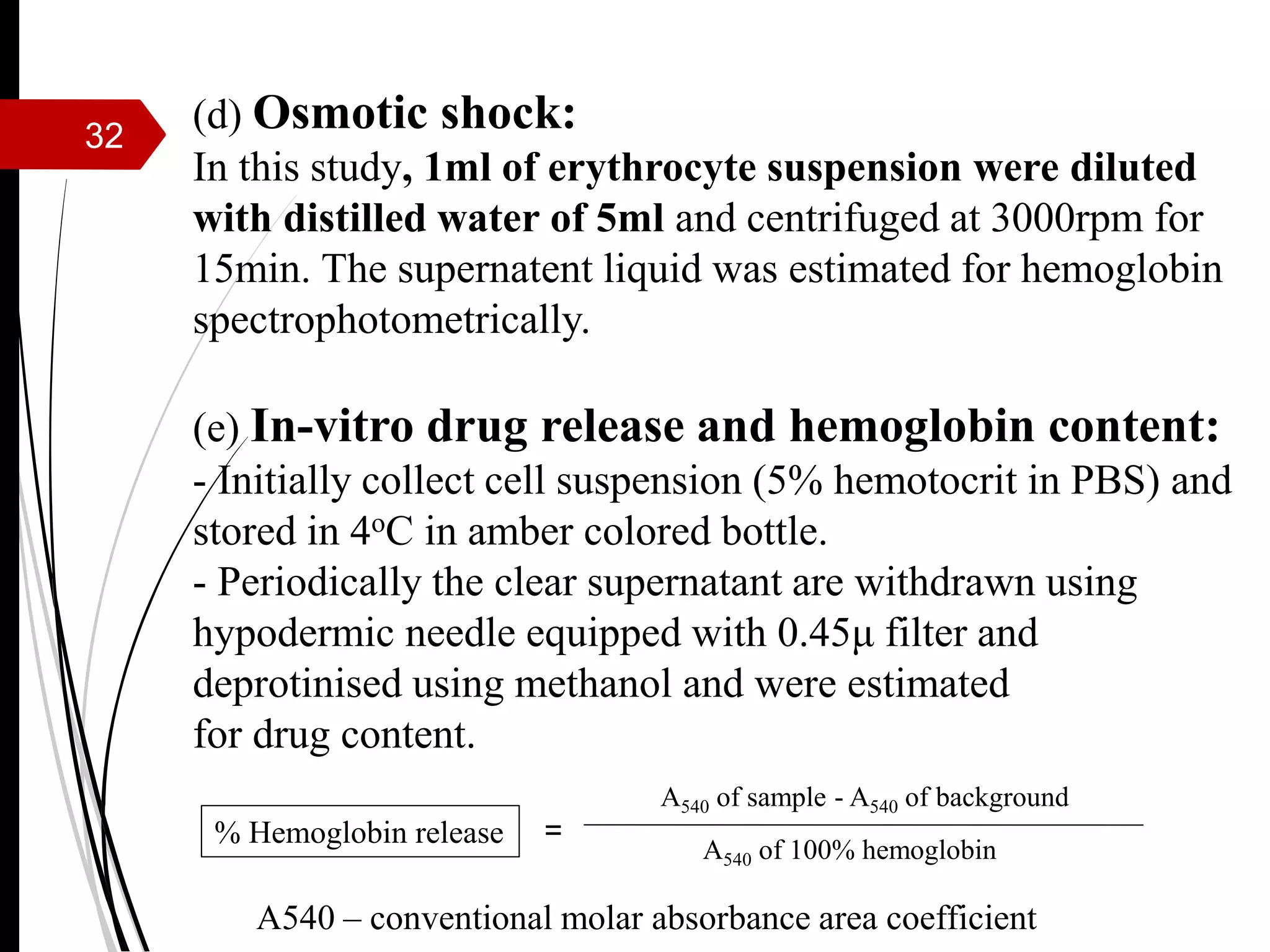 Resealed erythrocytes | PPT