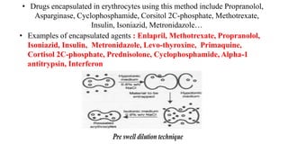 Resealed erythrocytes | PPTX | Blood Disorders | Diseases and Conditions