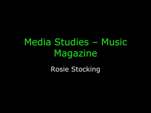 AS Media Coursework - Research | PPT